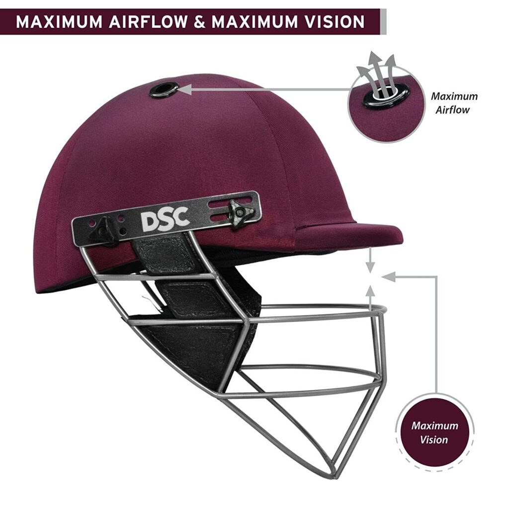 DSC Defender Maroon Cricket Helmet – TOTAL SPORTS AUSTRALIA