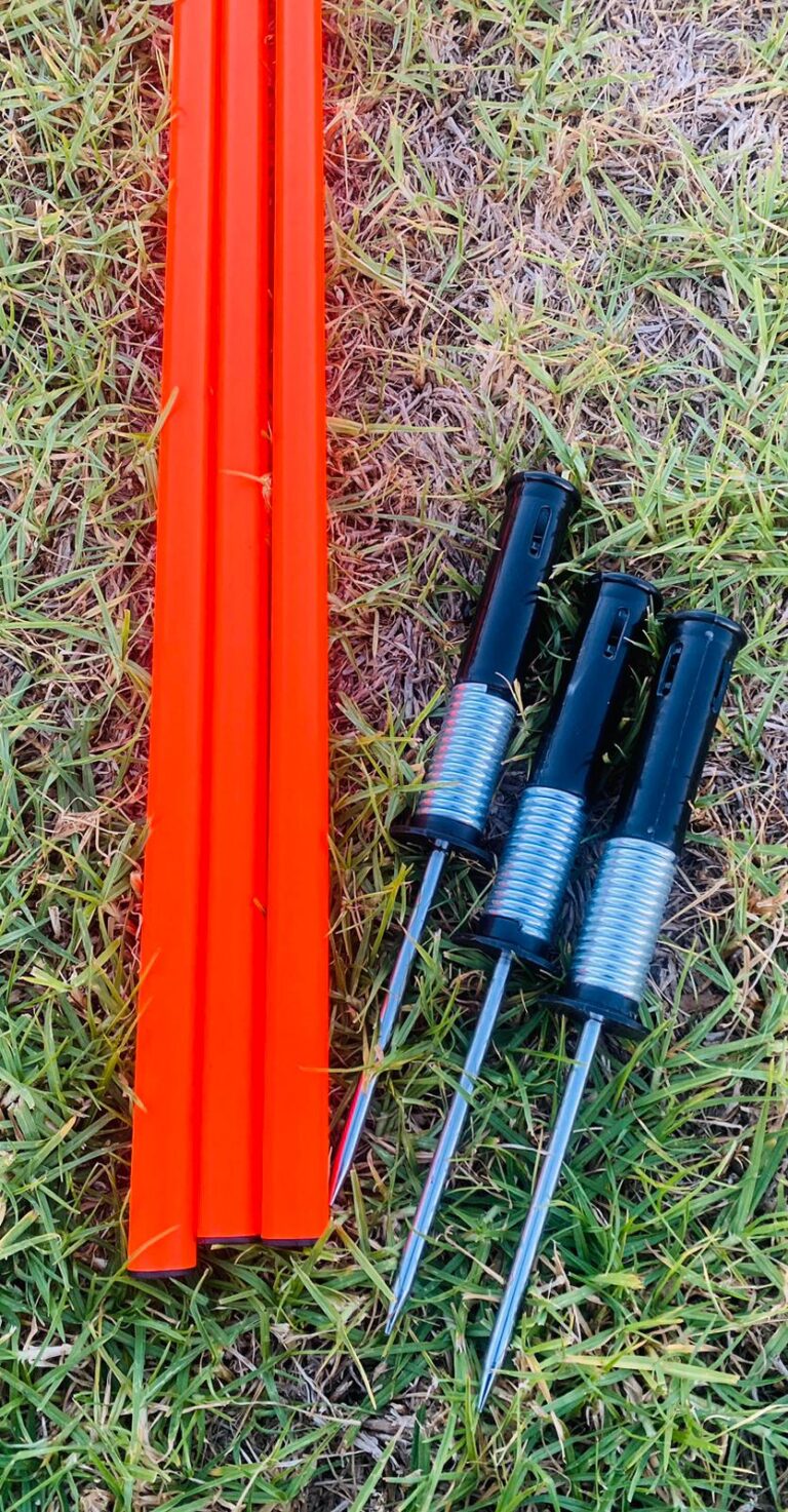 TSA 1.8m Pro Multi Spike Spring Agility Pole