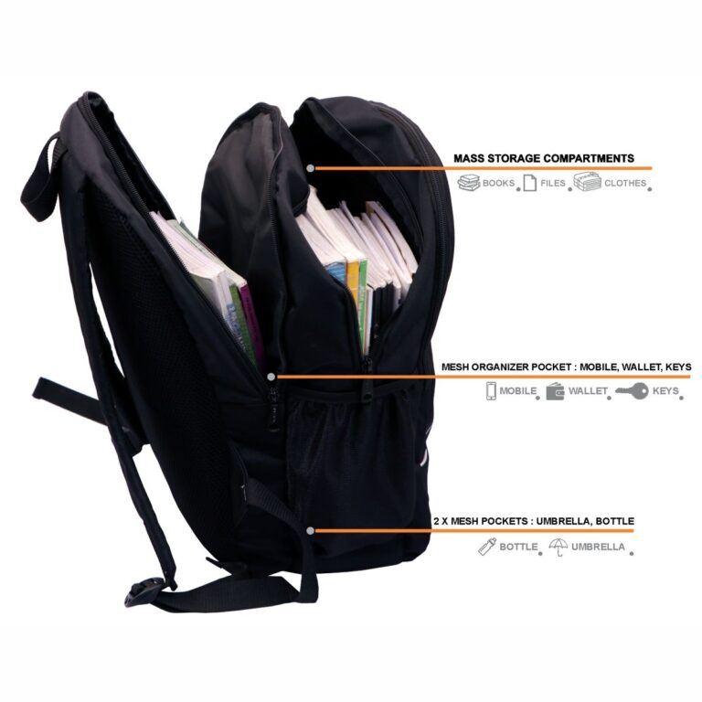 Marshmallow Backpack Bag With 3 compartments – TOTAL SPORTS AUSTRALIA