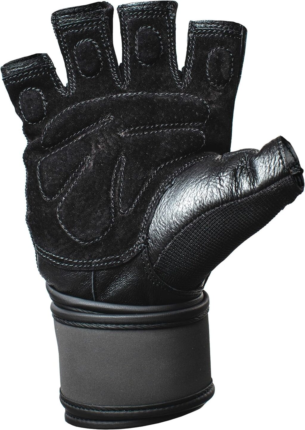 Harbinger Training Grip Wristwrap Weightlifting Gloves with TechGel ...
