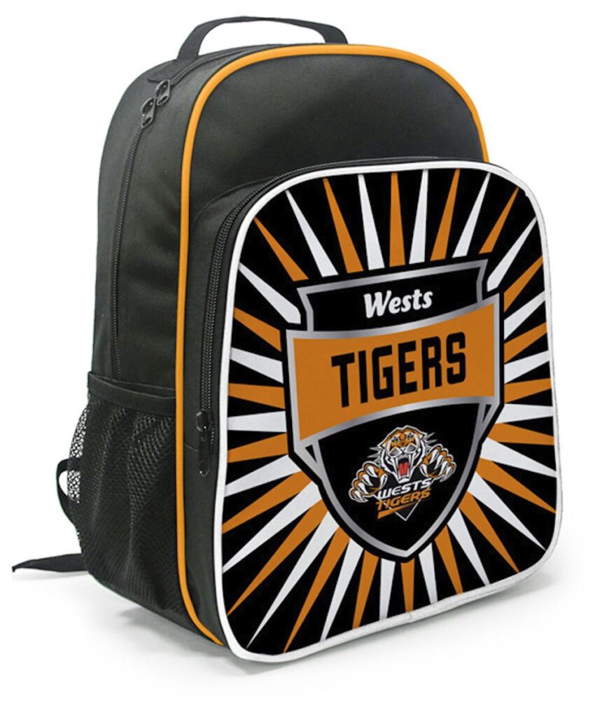 Wests Tiger NRL Team Shield Backpack – TOTAL SPORTS AUSTRALIA